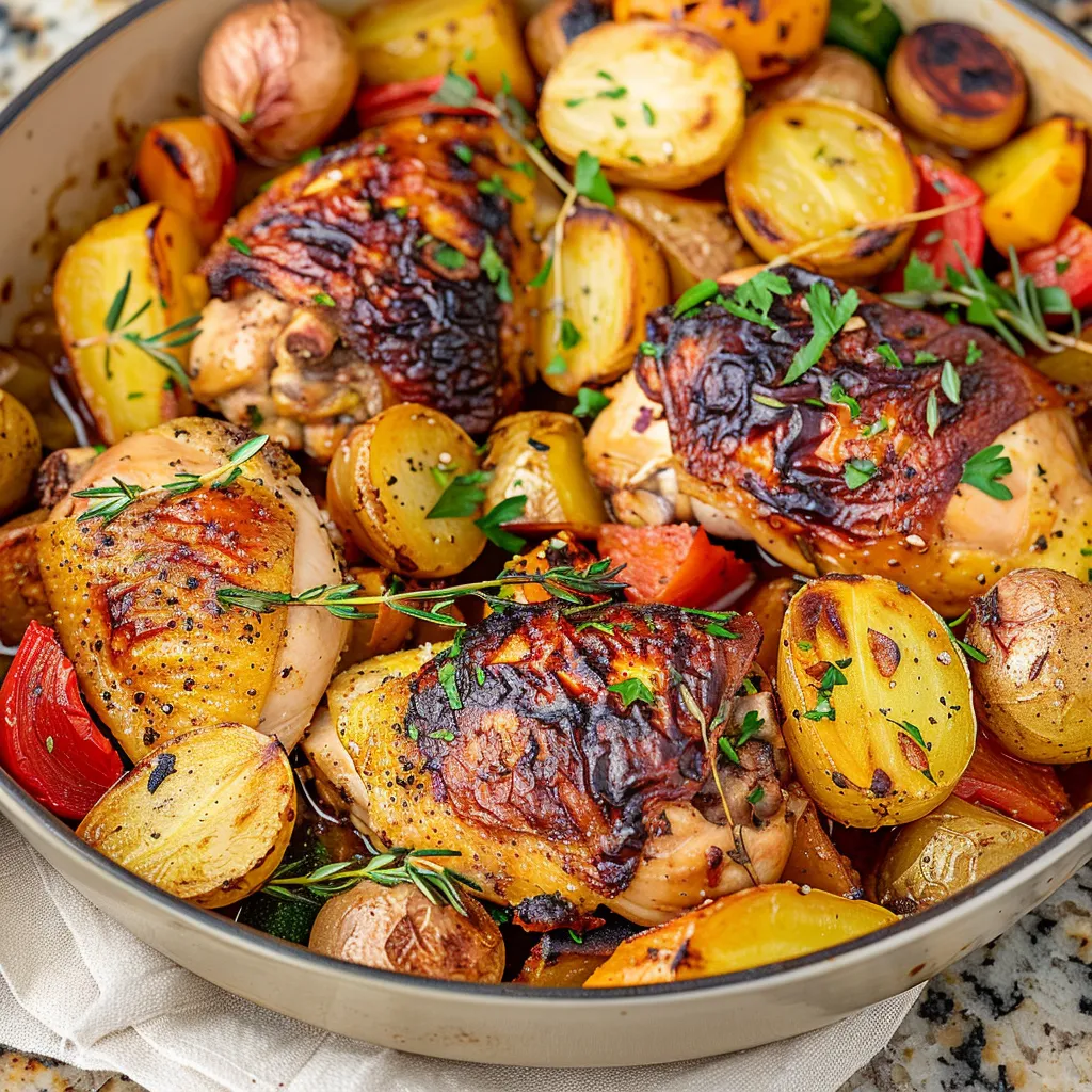 Savory Roast Chicken with Root Vegetables Easy Delicious Recipe
